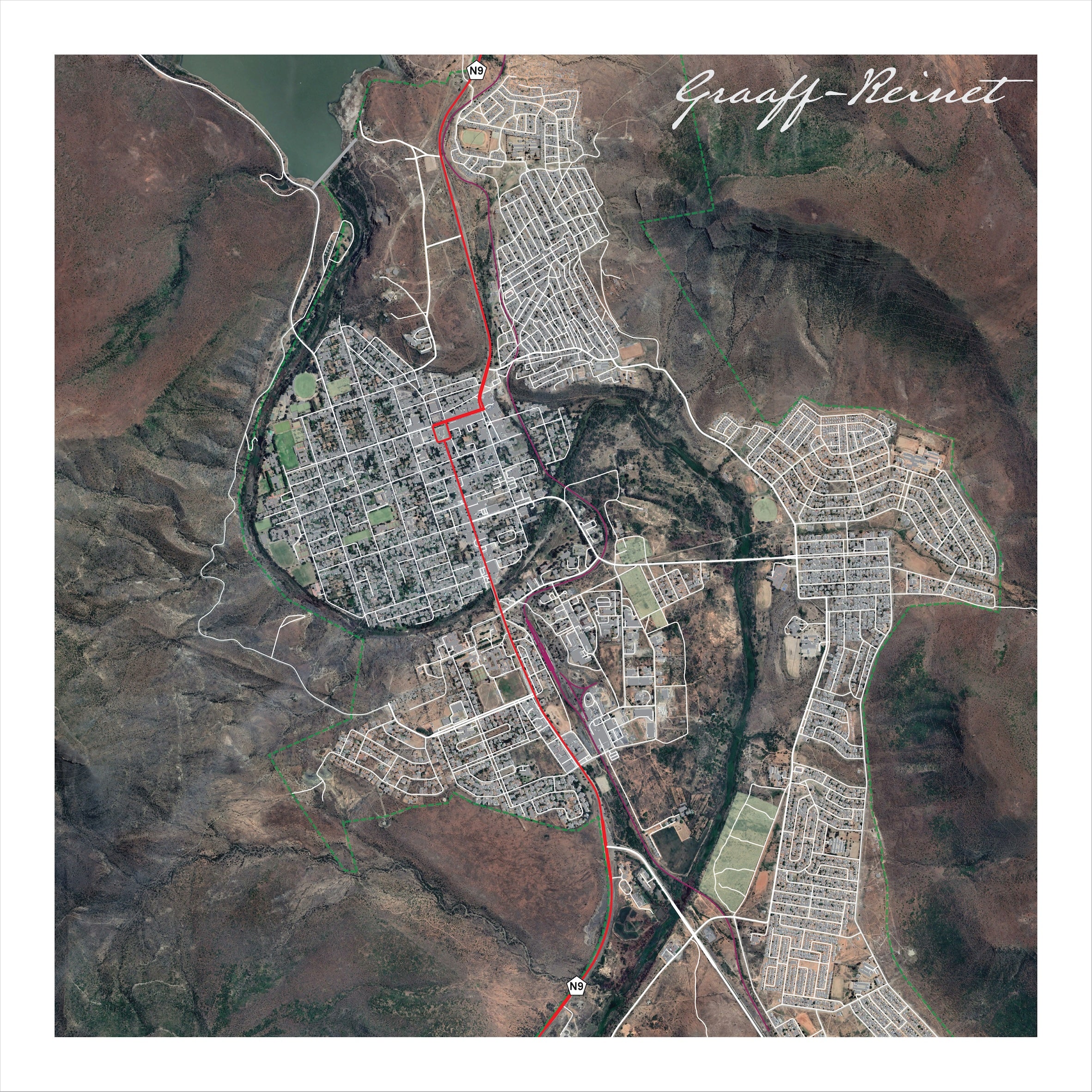 Graaff-Reinet – Africa Map Art